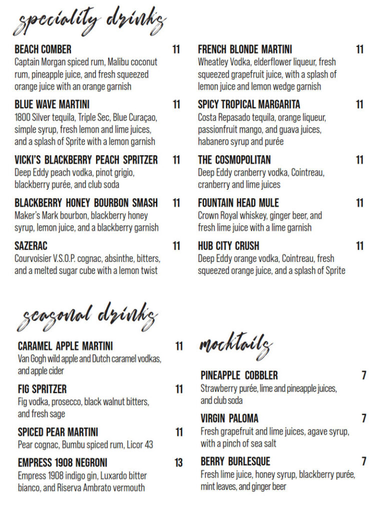 Wine & Cocktails – Bistro 11